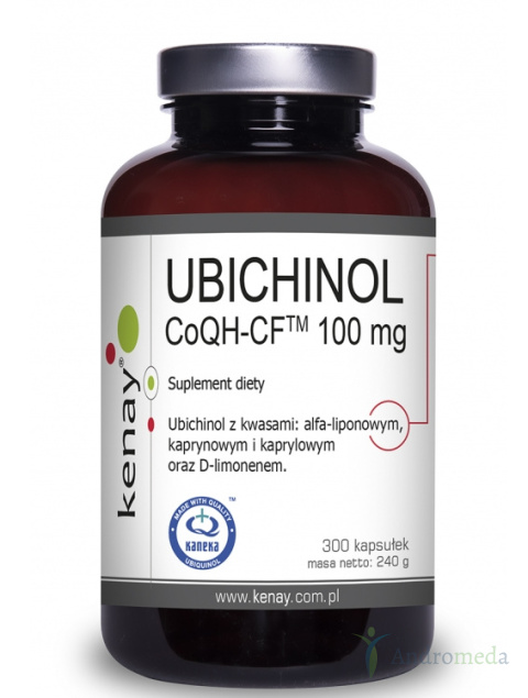 Ubichinol coqh-cf 100 mg 300 kapsułek kenay - Bio sklep Andromeda